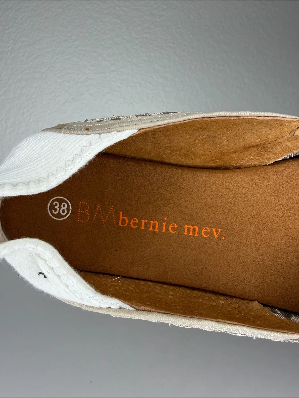 bernie mev. | Shoes | Bernie Mev Woven Slipon Flats In Taupe And White ...